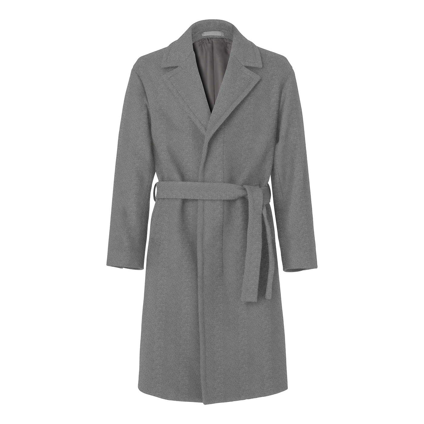 WORSTED FLANNEL グレー無地アルスターコート | オーダースーツのFABRIC TOKYO