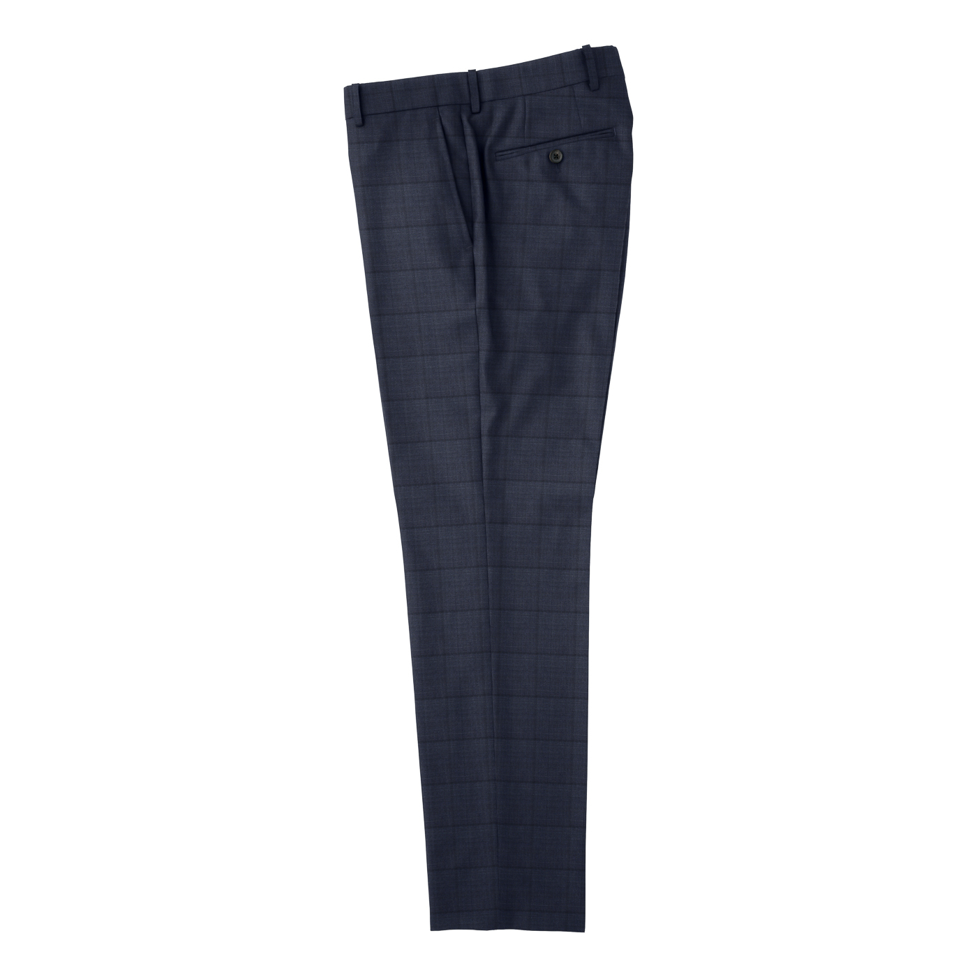 MARLANE STRETCH PREMIUM WOOL ネイビーウィンドウペーンスラックス | オーダースーツのFABRIC TOKYO