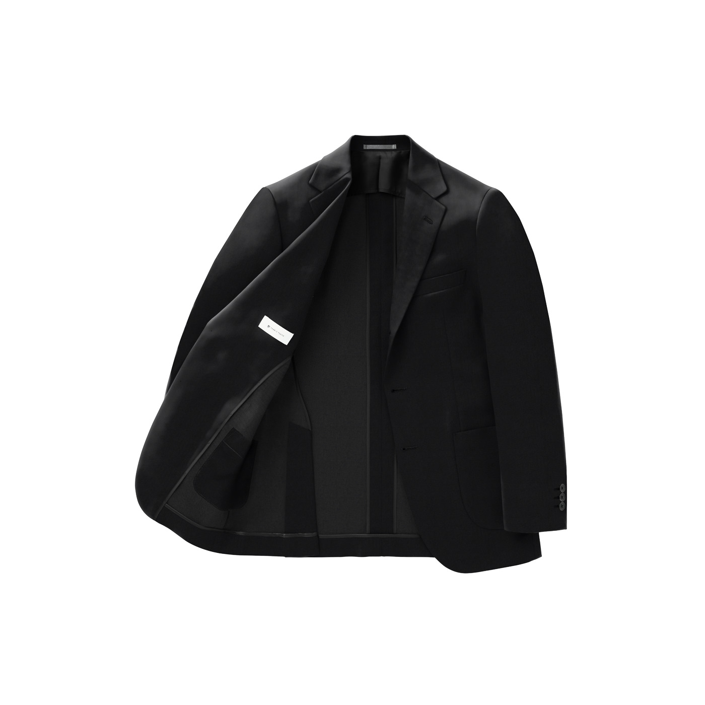 COMBAT WOOL STRETCH グレー平織り無地ビジネスカジュアルセットアップ | オーダースーツのFABRIC TOKYO