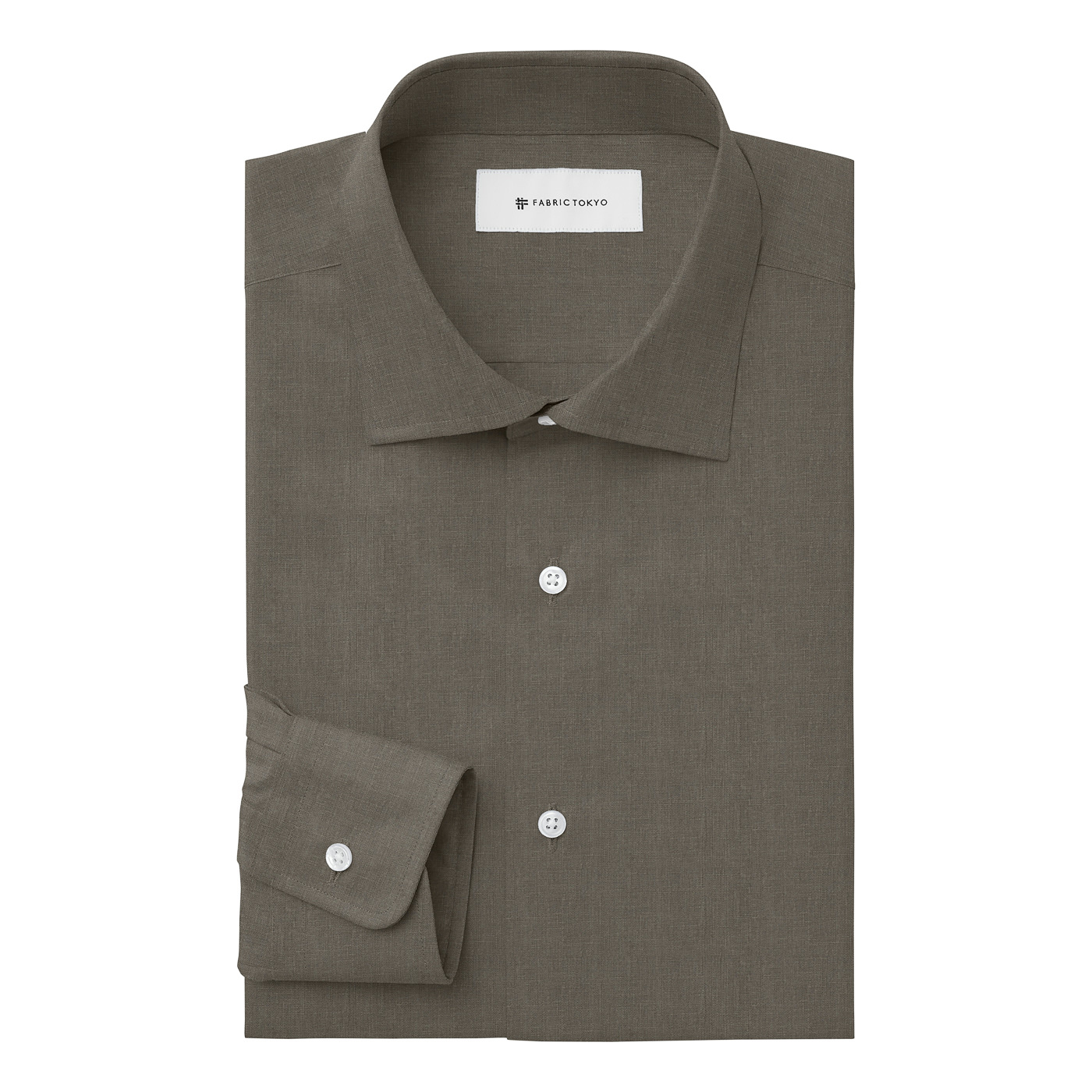 COOLMAX AIR STRETCH ホワイトブロードシャツ | オーダースーツのFABRIC TOKYO